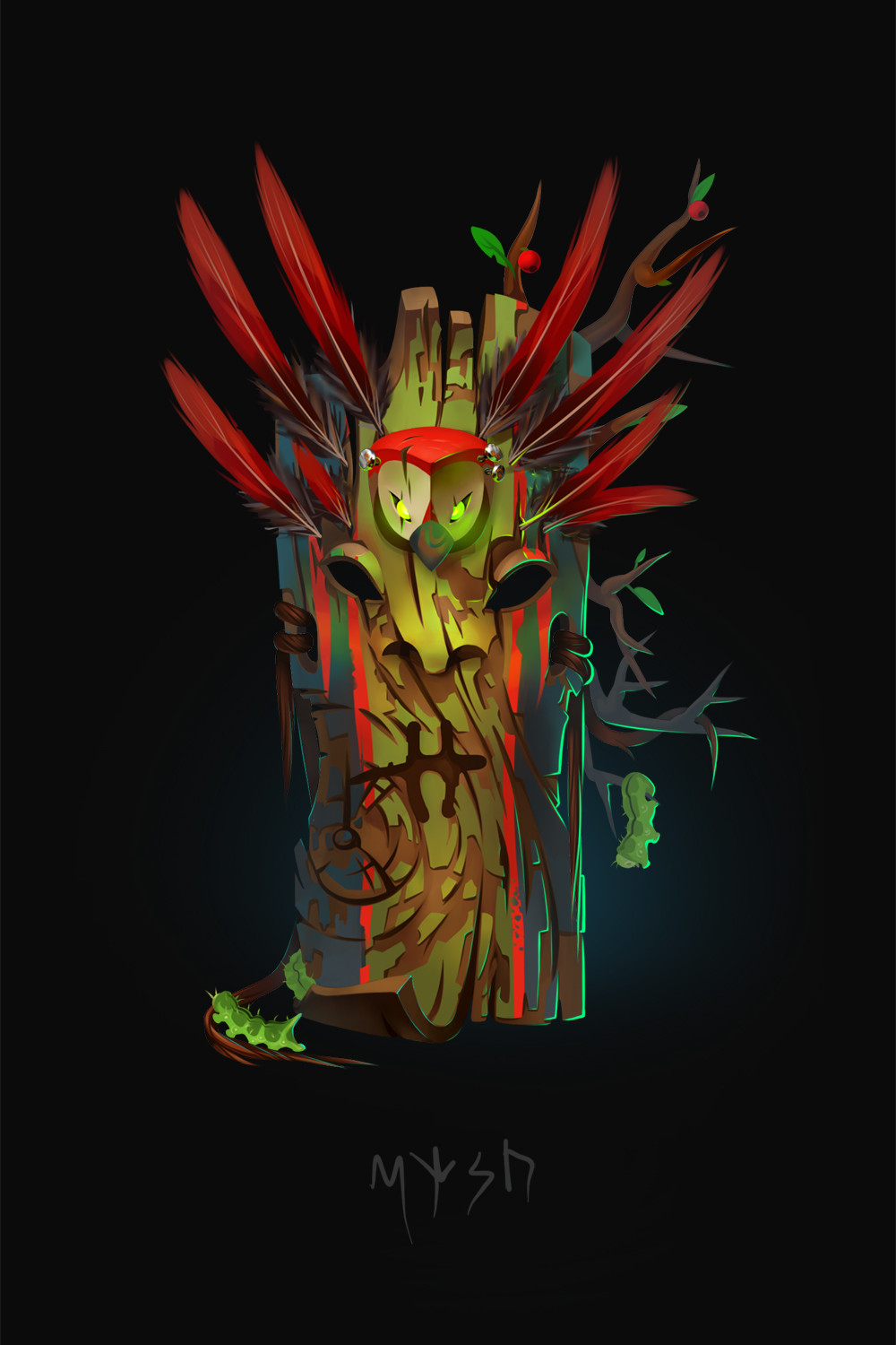 ArtStation - shaman's mask (with concepts)