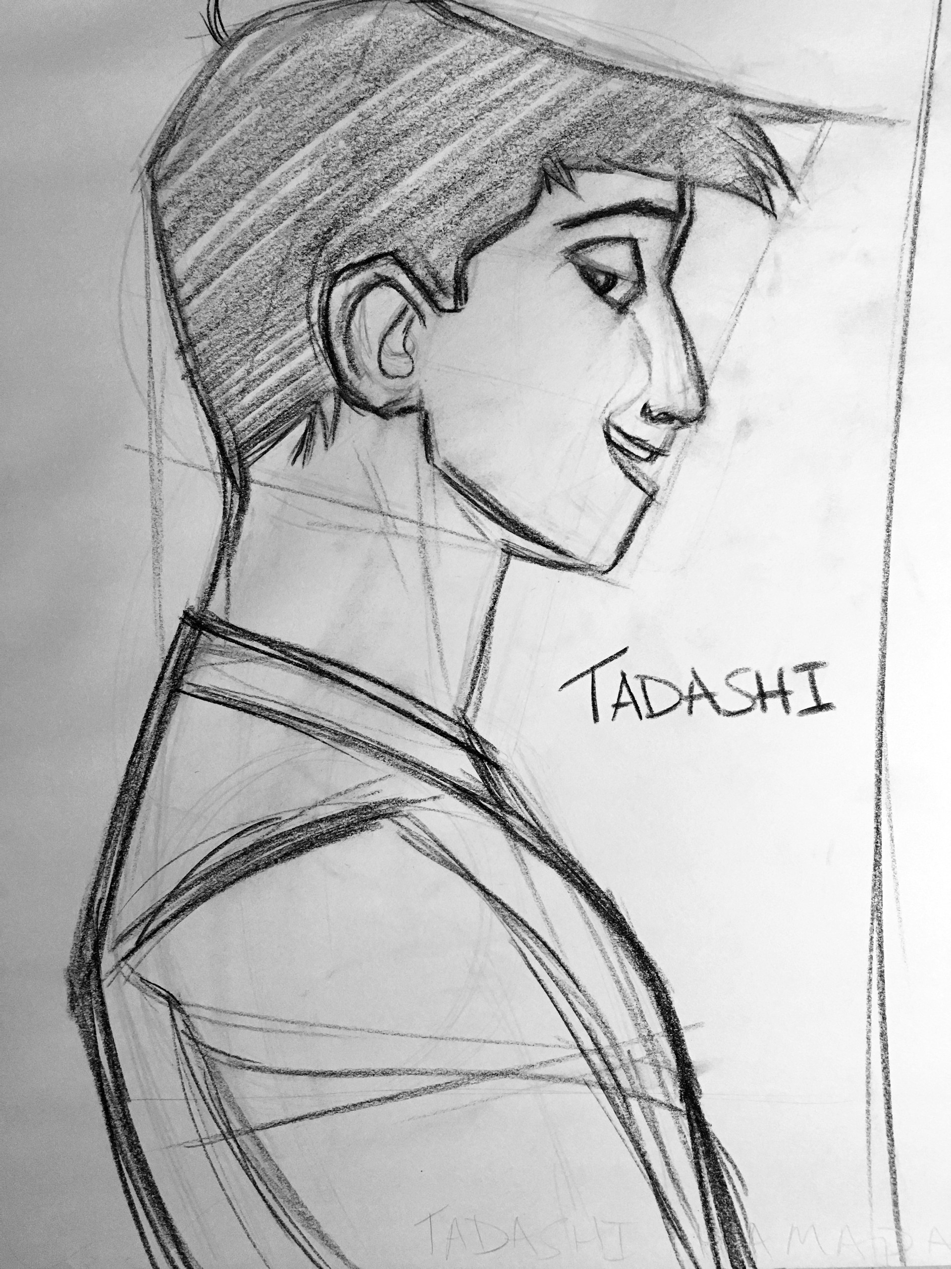 smirk drawing reference