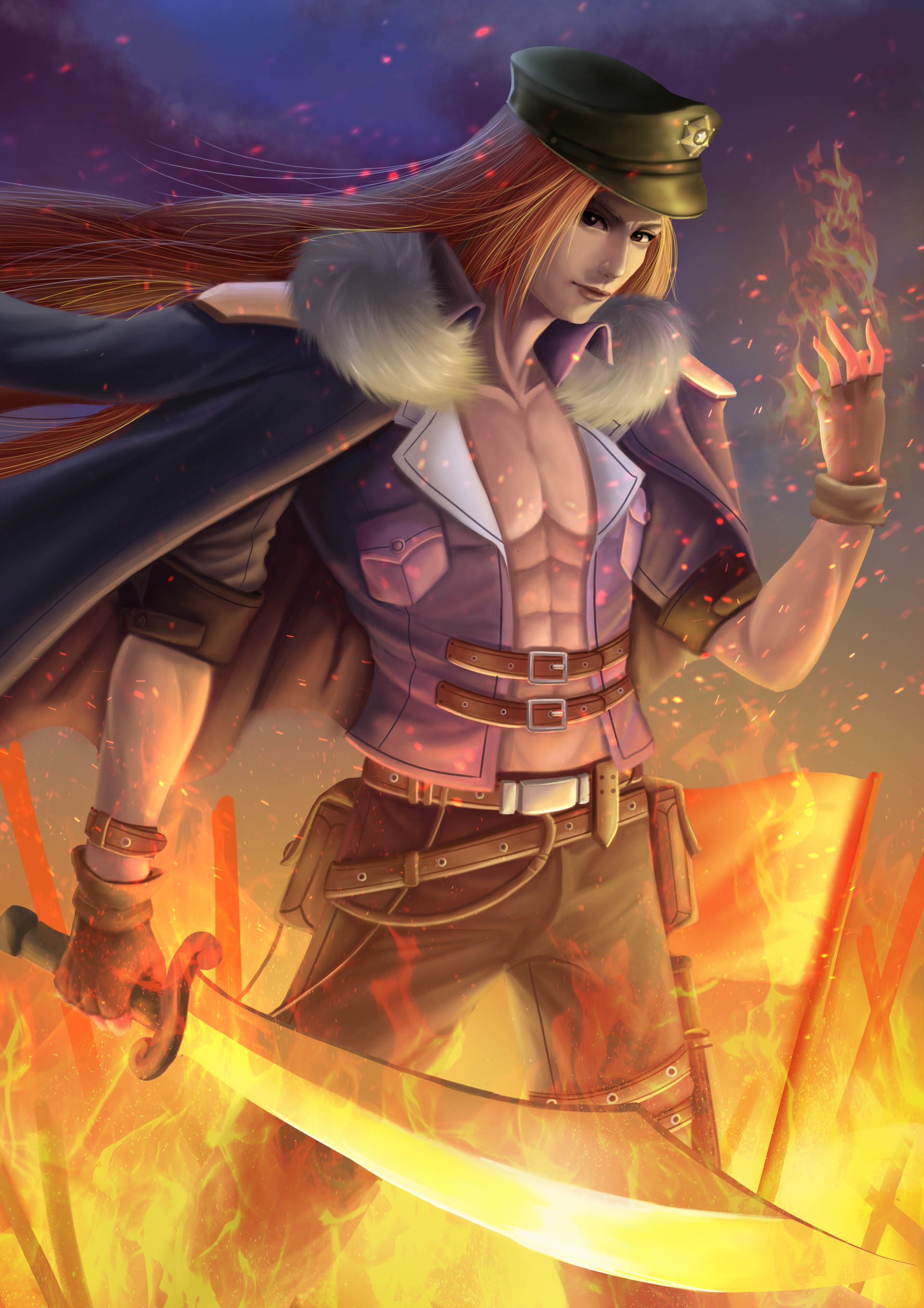 ArtStation - flame warrior