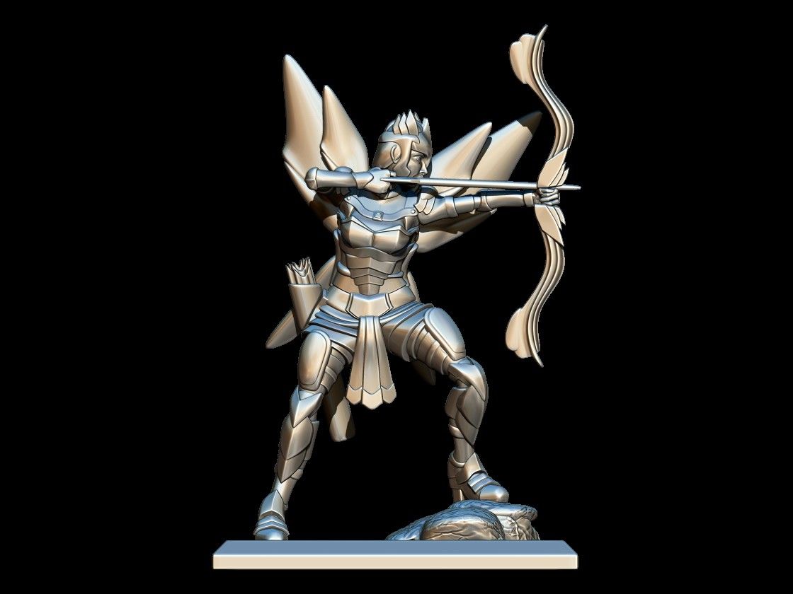 ArtStation - 3d model for a board game - Knight Archer