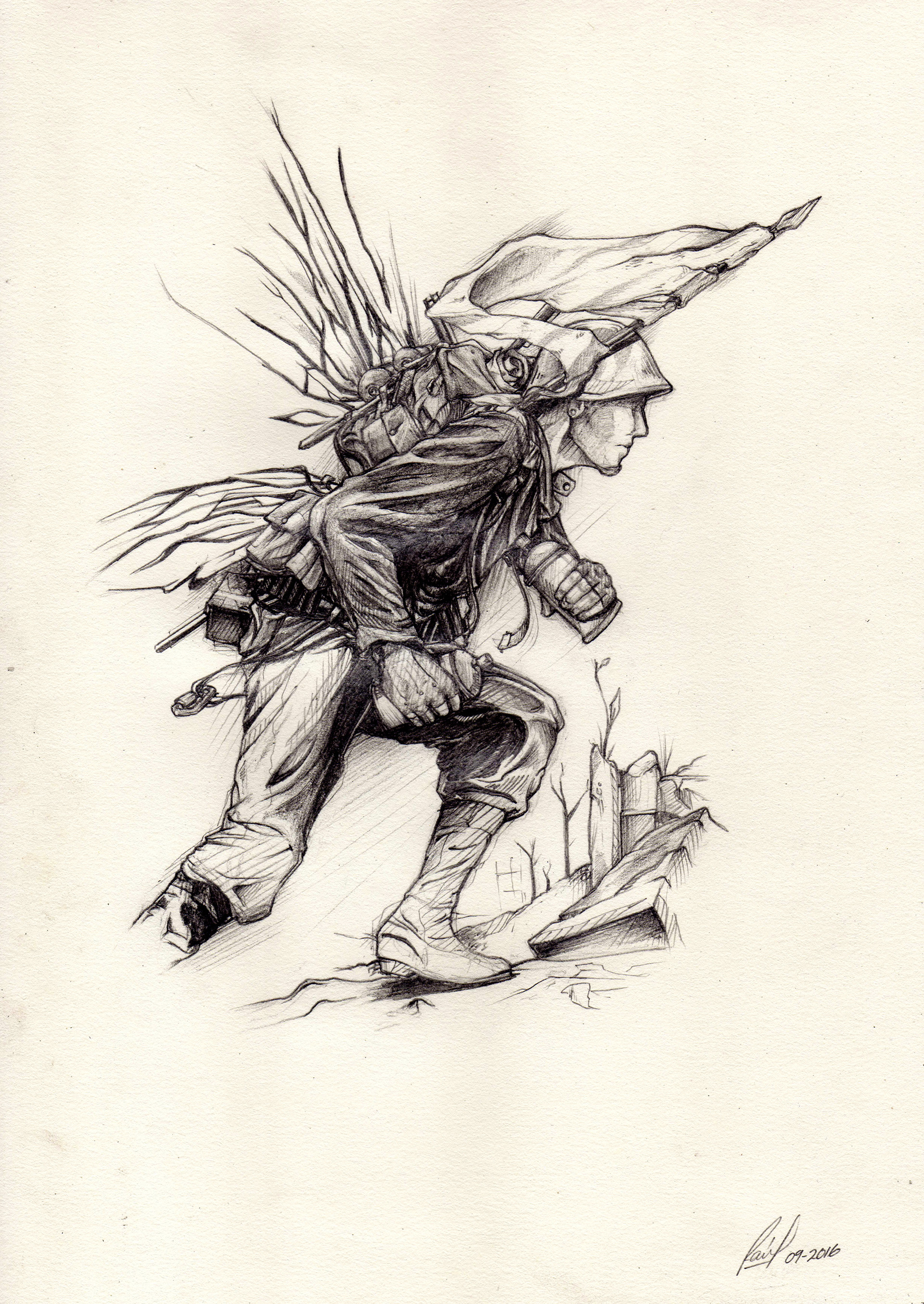 ArtStation - Hybrid Soldier (Tribute to Linkin Park)