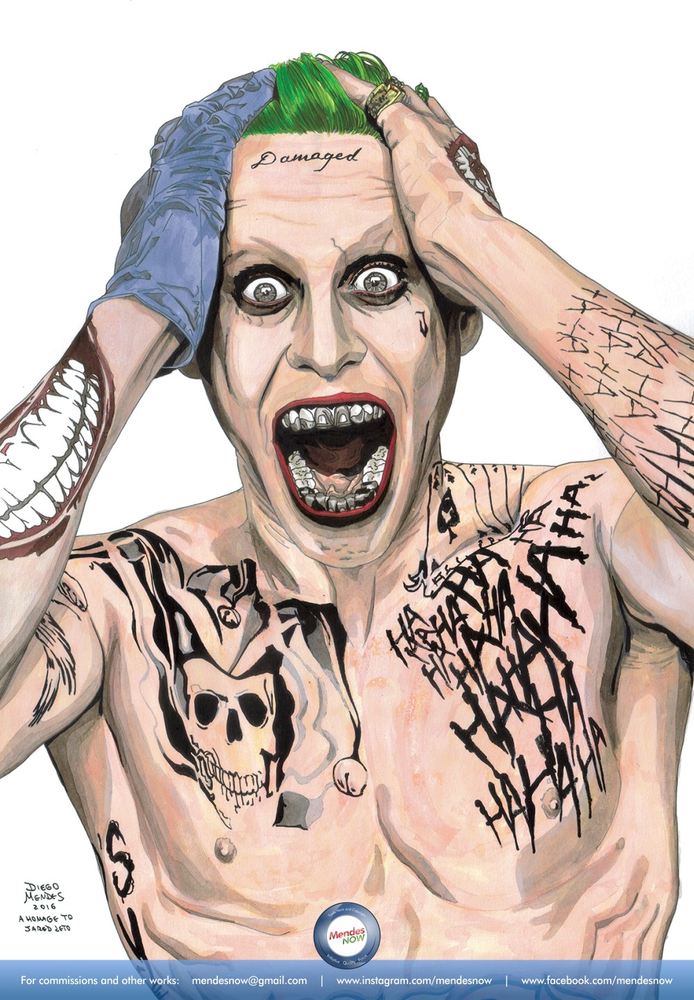 how to draw horror joker