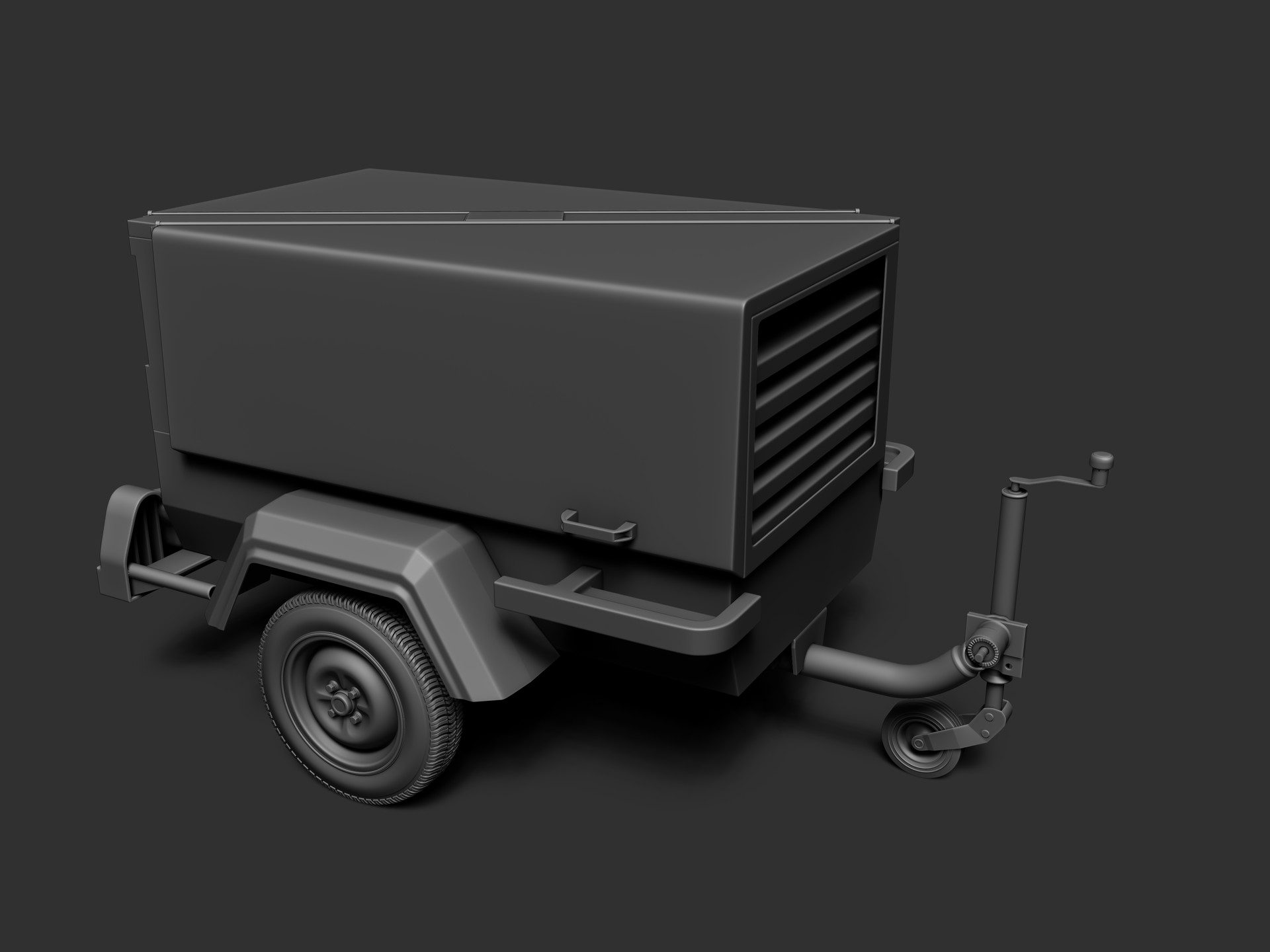 ArtStation - Old Atlas Copco compressor | WIP