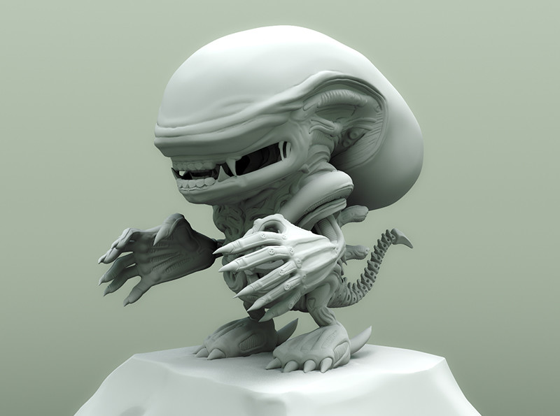 ArtStation - baby xenomorph