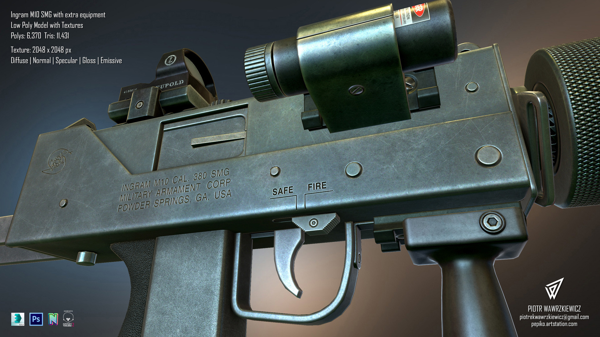 Piotr Wawrzkiewicz - Ingram M10 (MAC-10) Submachine Gun