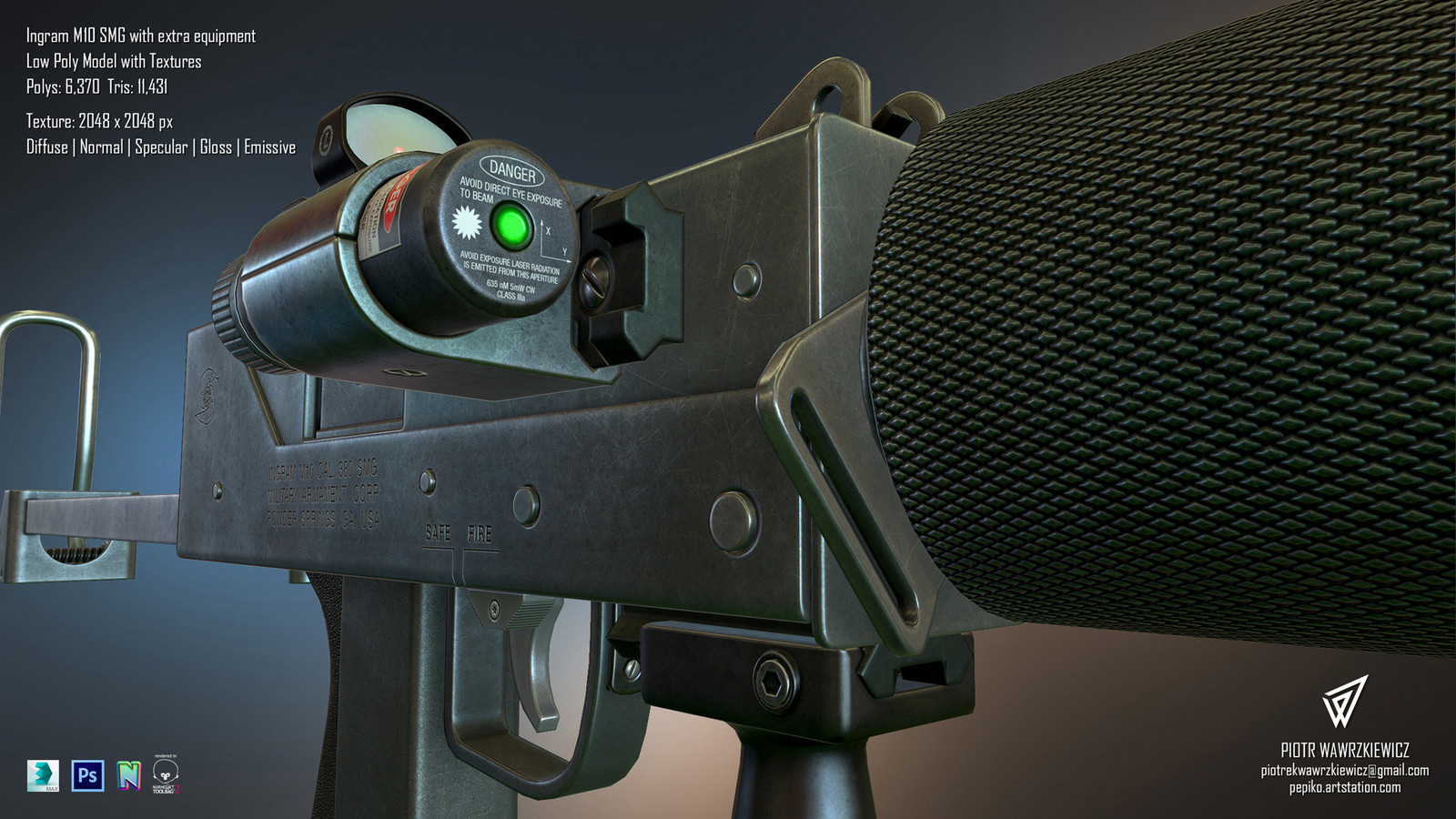 Piotr Wawrzkiewicz - Ingram M10 (MAC-10) Submachine Gun