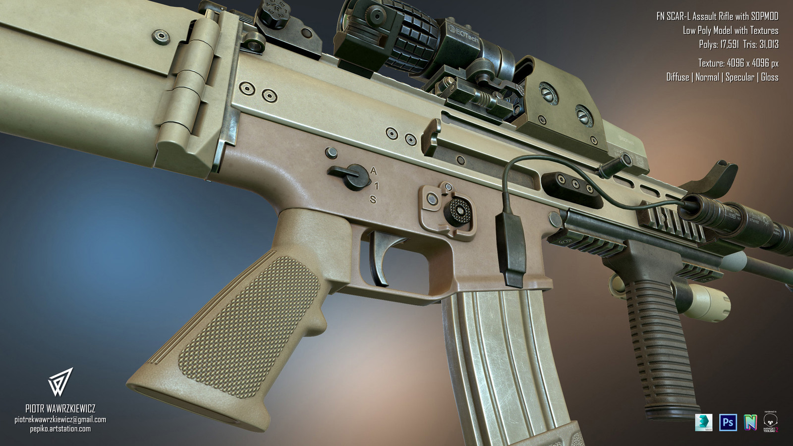 Piotr Wawrzkiewicz - FN SCAR-L Assault Rifle with SOPMOD (2014)
