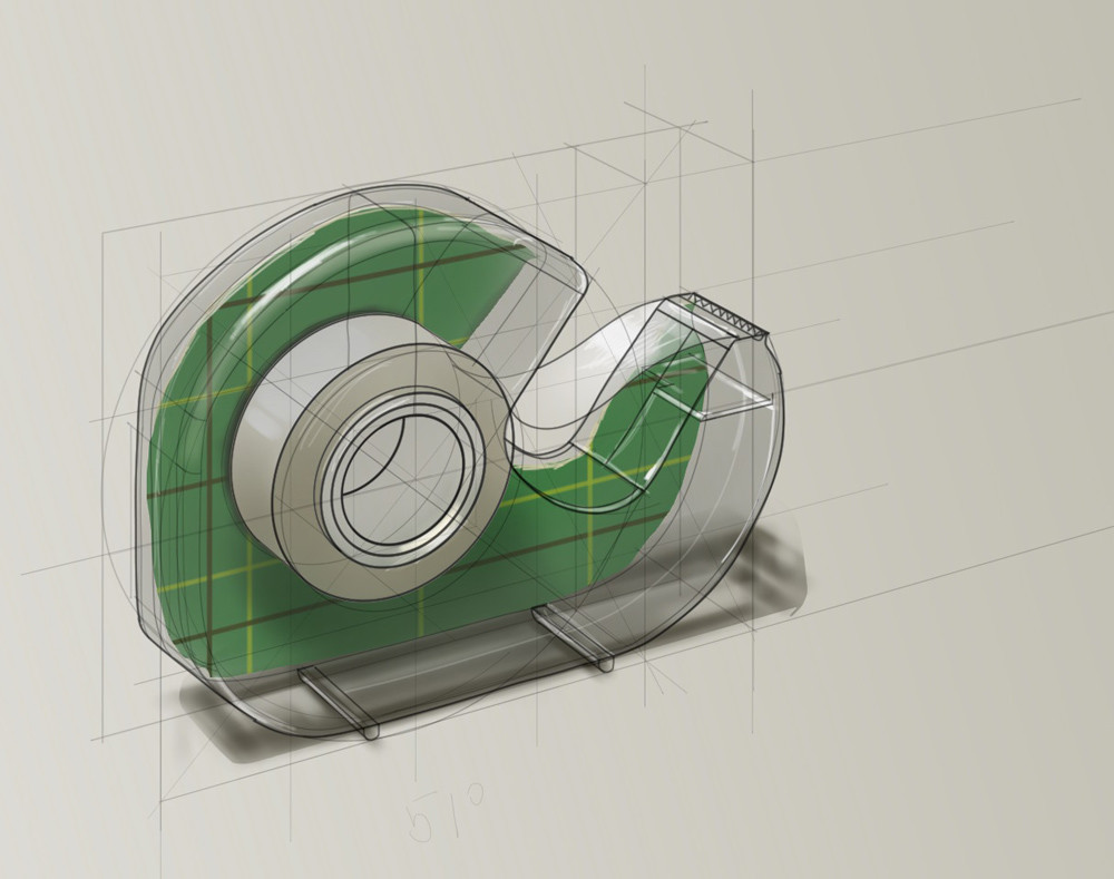 ArtStation - Scotch Tape (more perspective training)