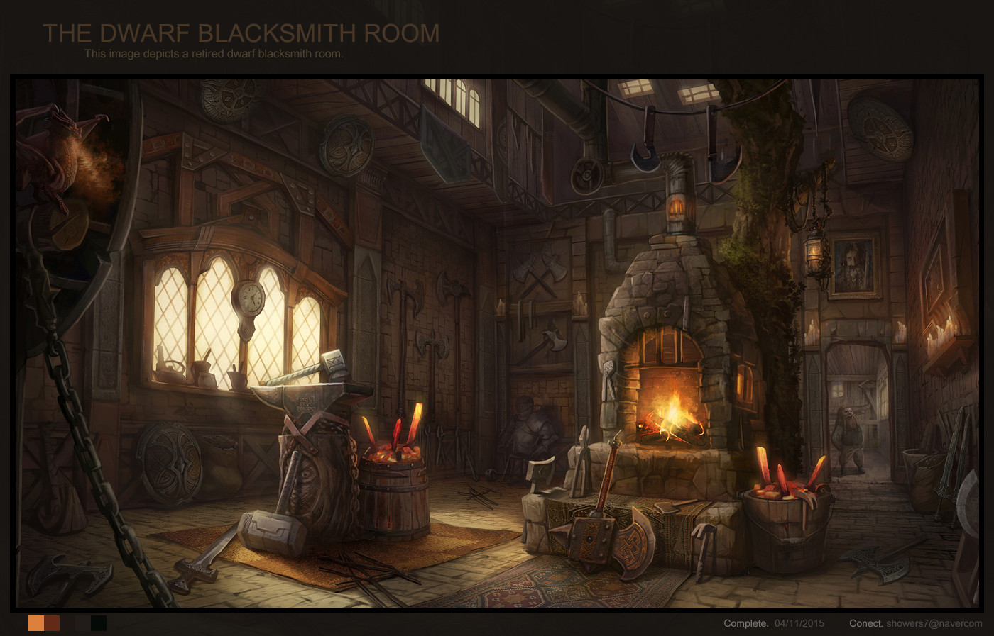 ArtStation - THE DWARF BLACKSMITH ROOM