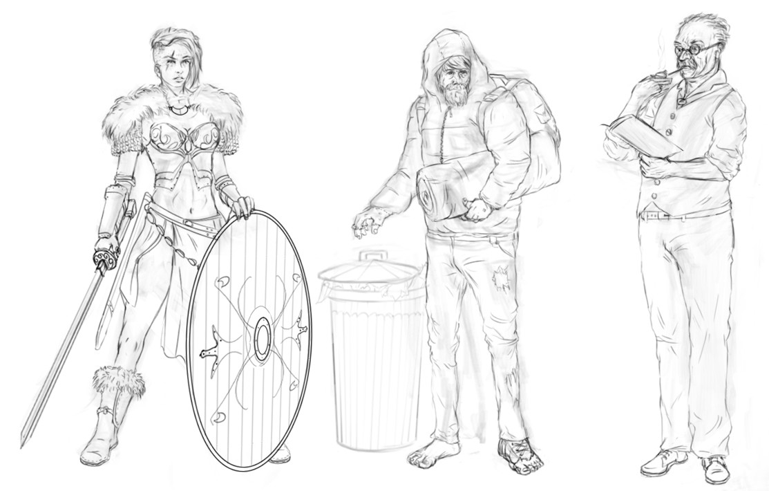 ArtStation - Characters sketch