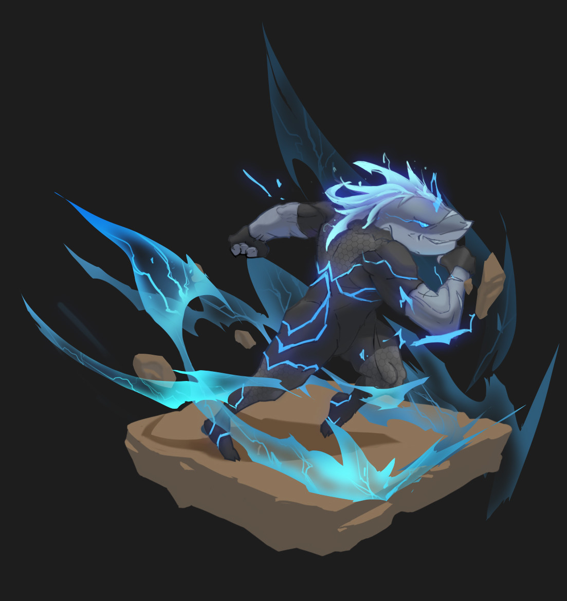 ArtStation - lightning shark