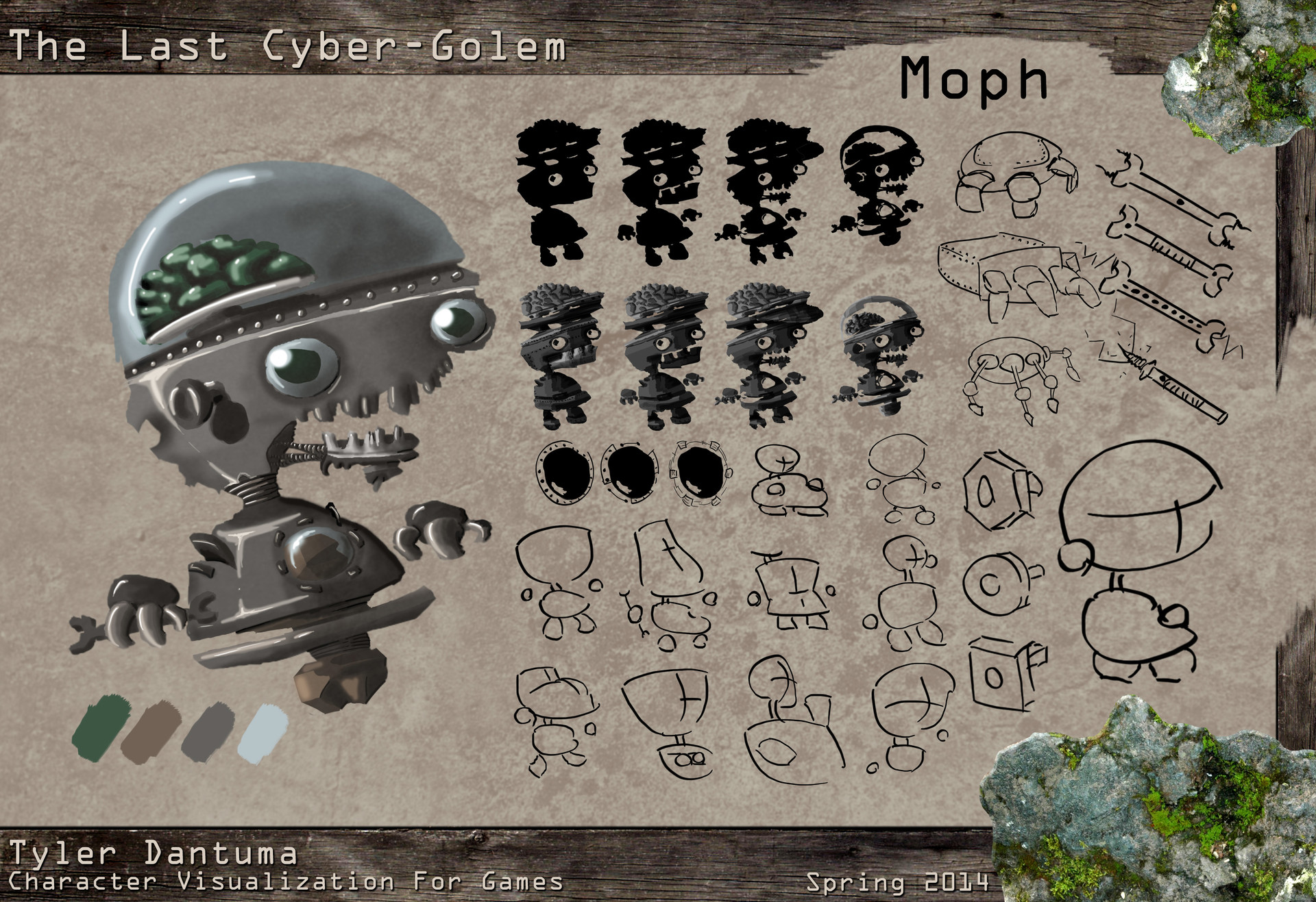 ArtStation - Cyber-Golem Character Designs