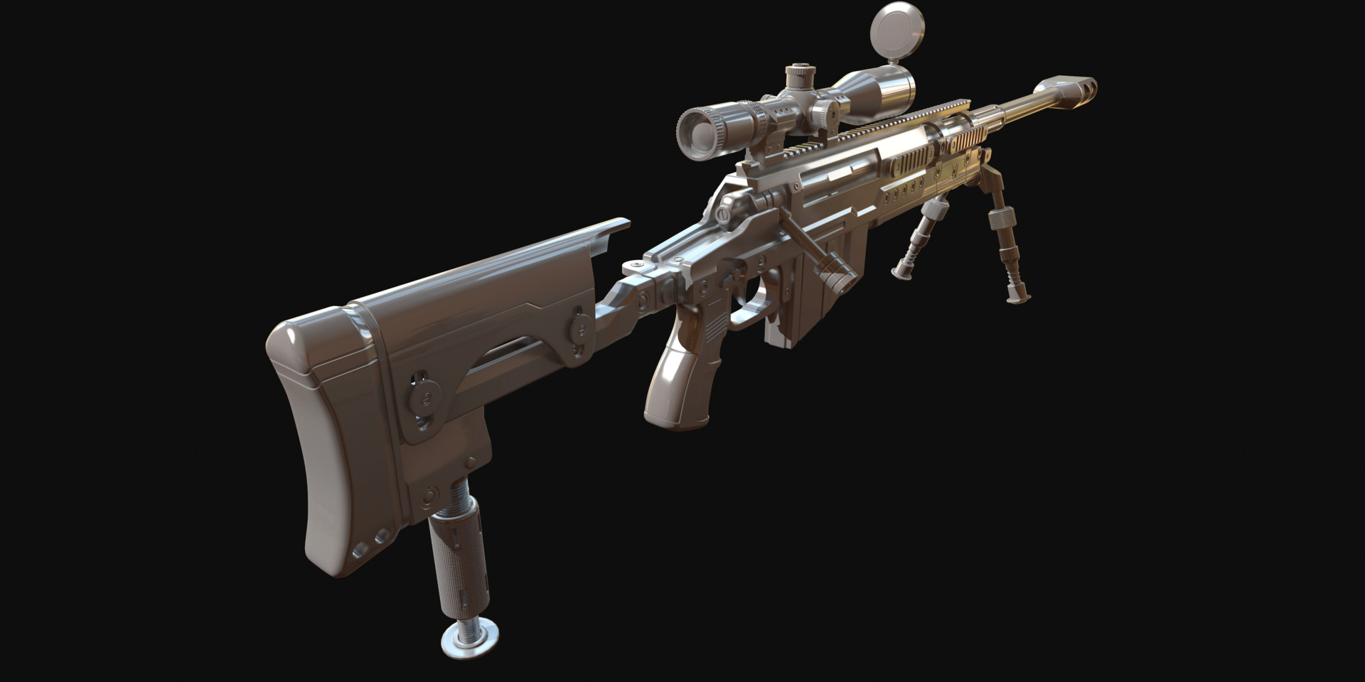 ArtStation - Swiss Arms Sniper Rifle