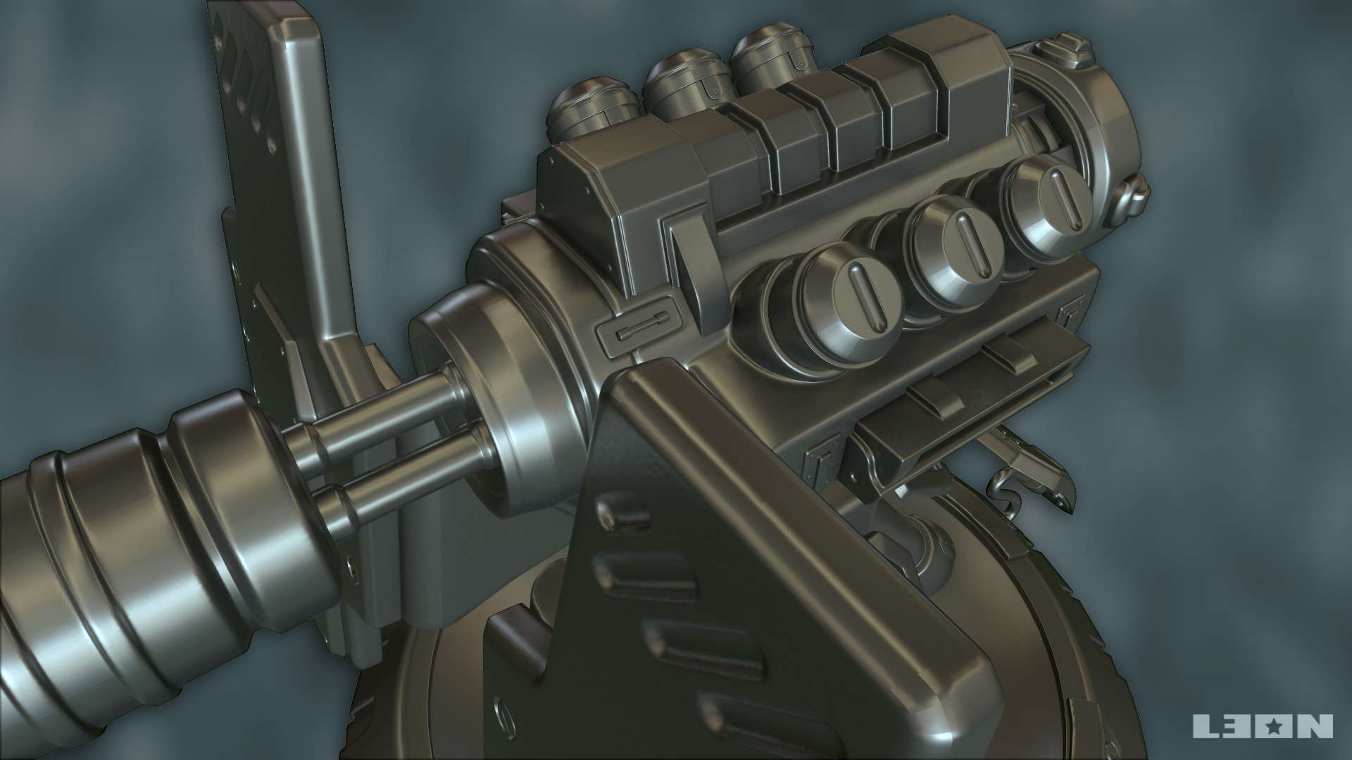 Leon Harmon - Starcraft Turret Fan Art