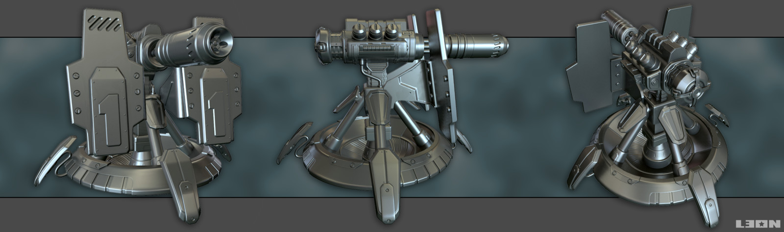 Leon Harmon - Starcraft Turret Fan Art
