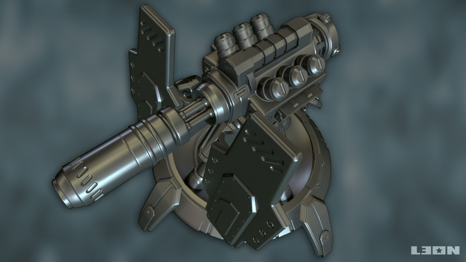 Leon Harmon - Starcraft Turret Fan Art