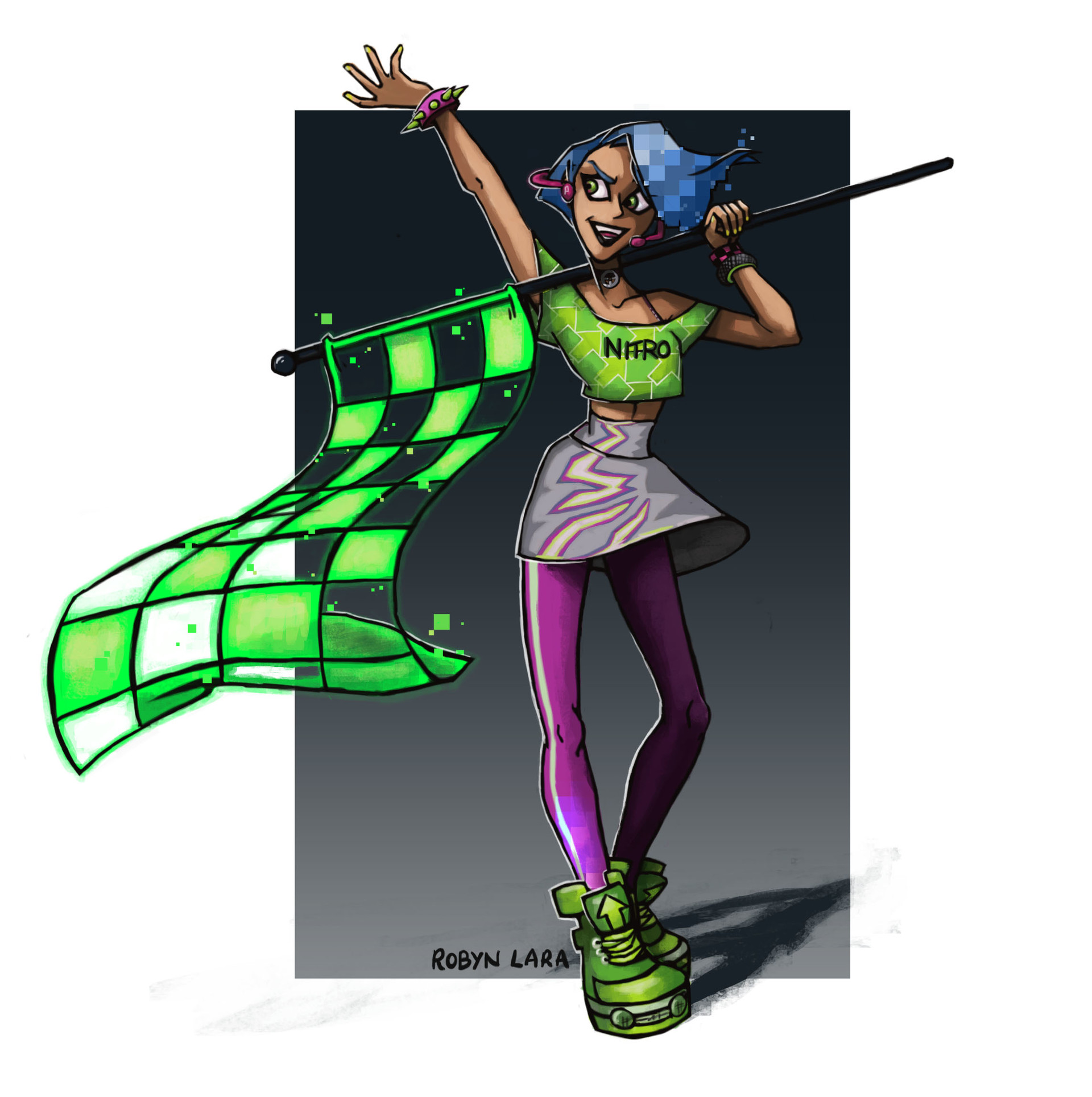 ArtStation - Pixelle - Racing Mascot