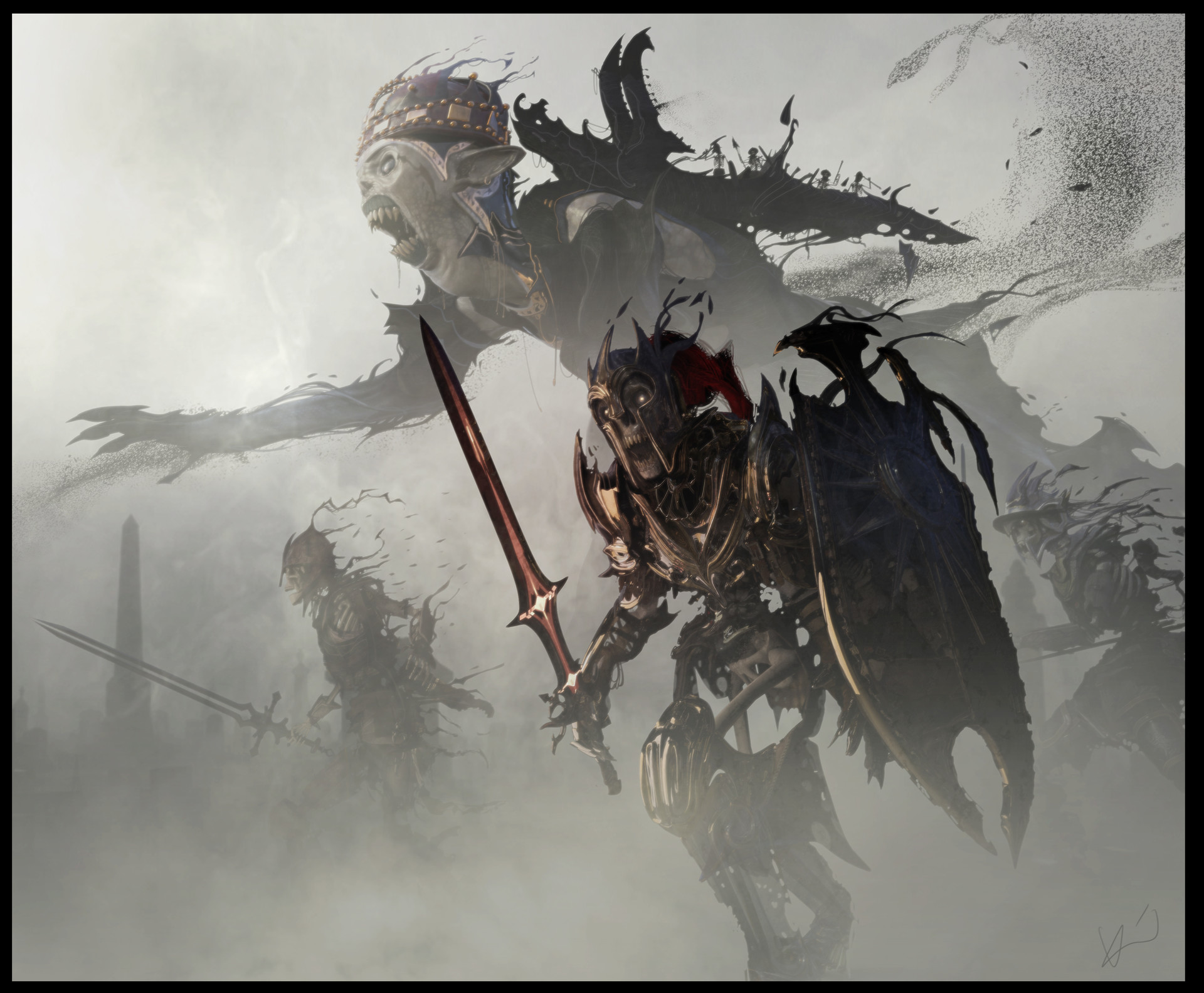 ArtStation - Undead Mor war party