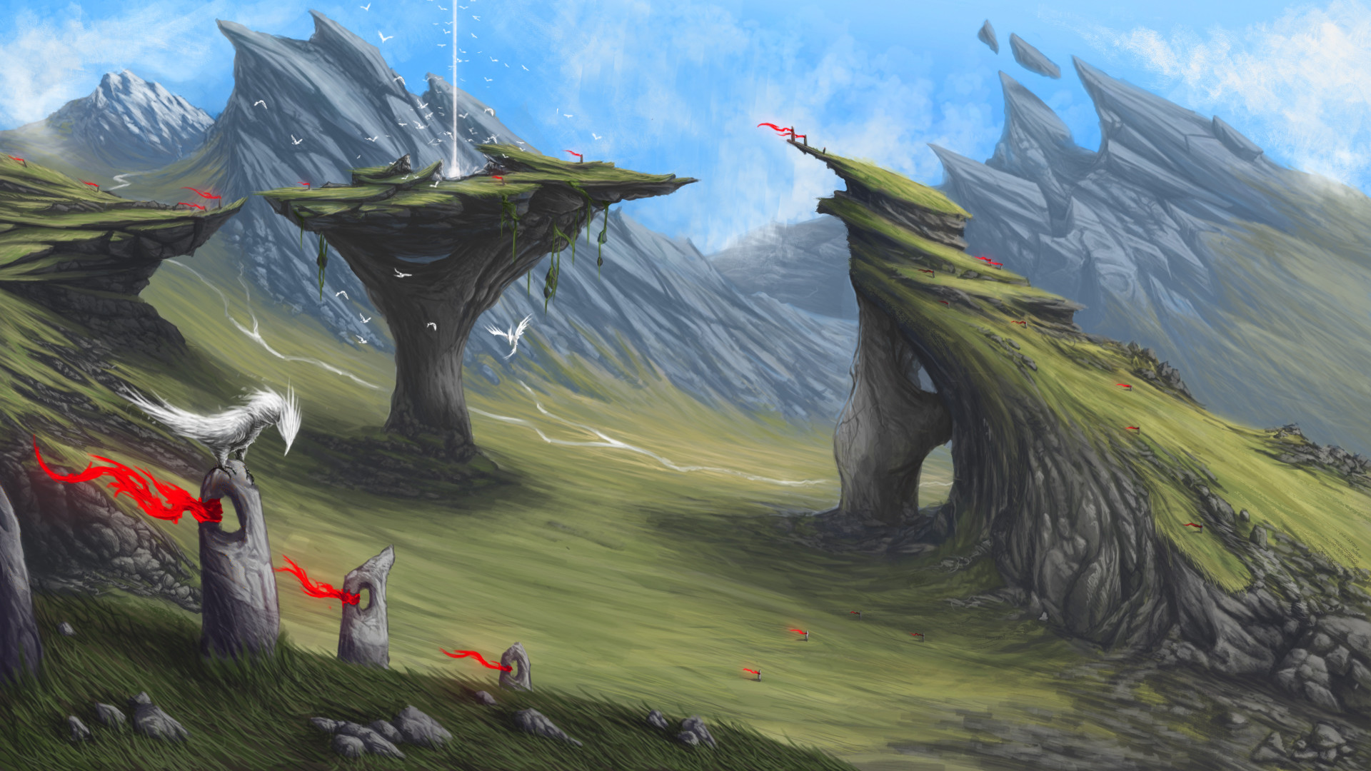 ArtStation - Wind Whipped World