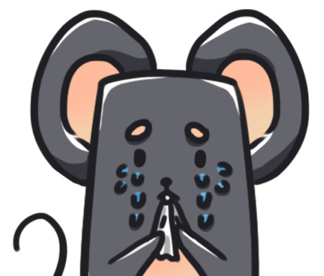 line sticker cry