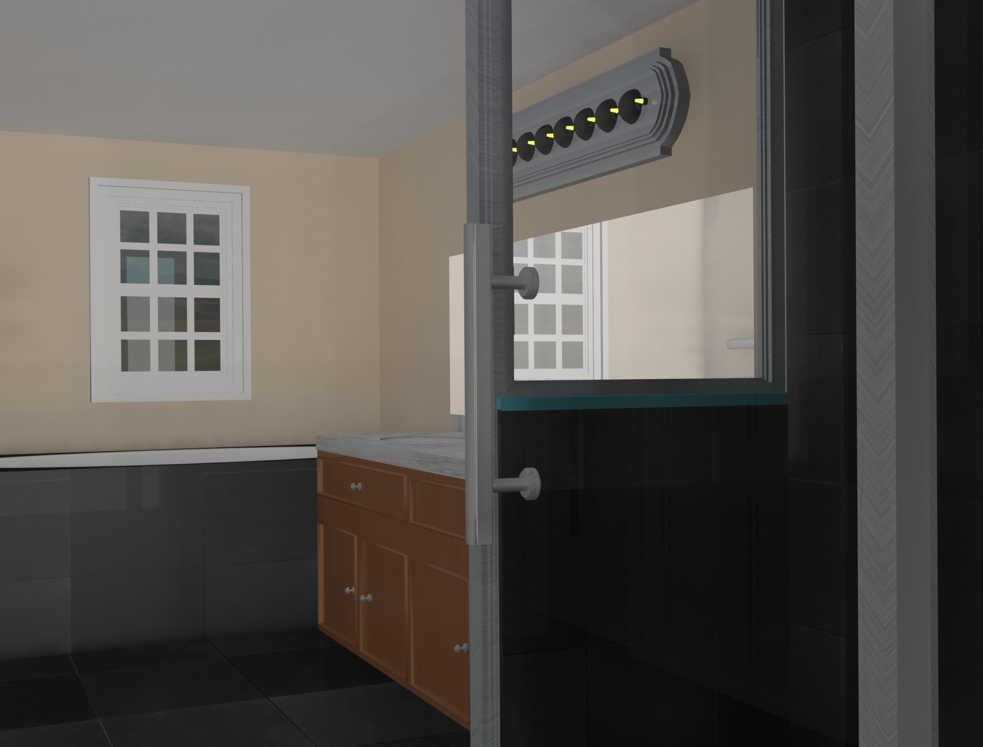 ArtStation - 3D Interior Bathroom