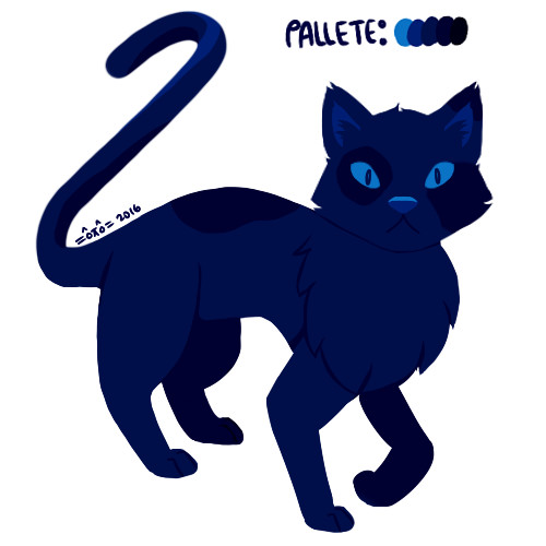 ArtStation - Blue Cat (Colour Palette Challenge