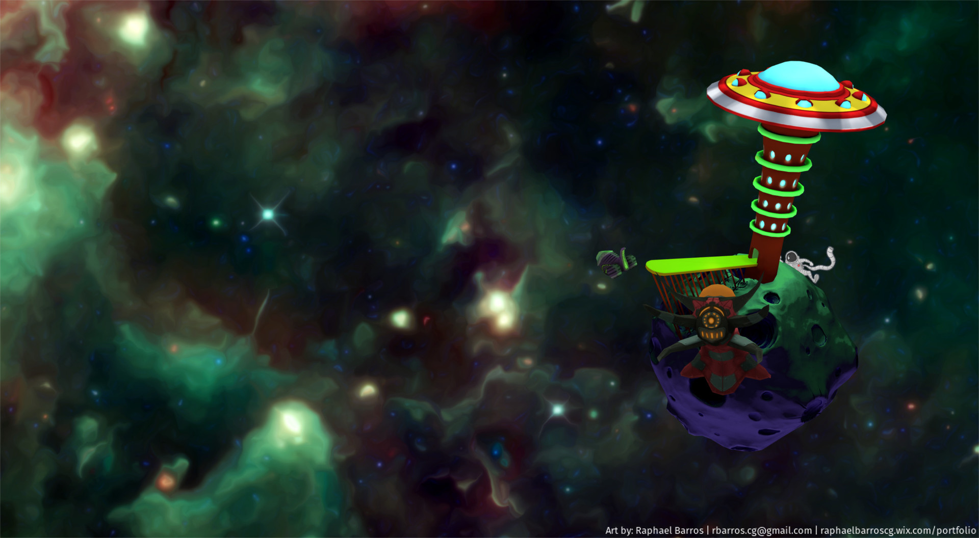 ArtStation - Space Cafeteria Management Game Main Scene