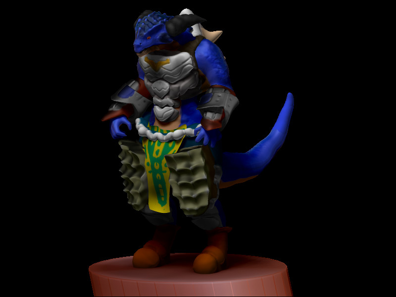 ArtStation - 3D Sculpting : Blue Dragon Warrior
