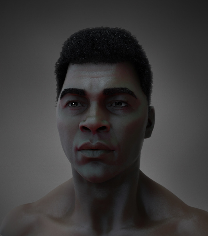 ArtStation - Muhammad Ali Likeness Study