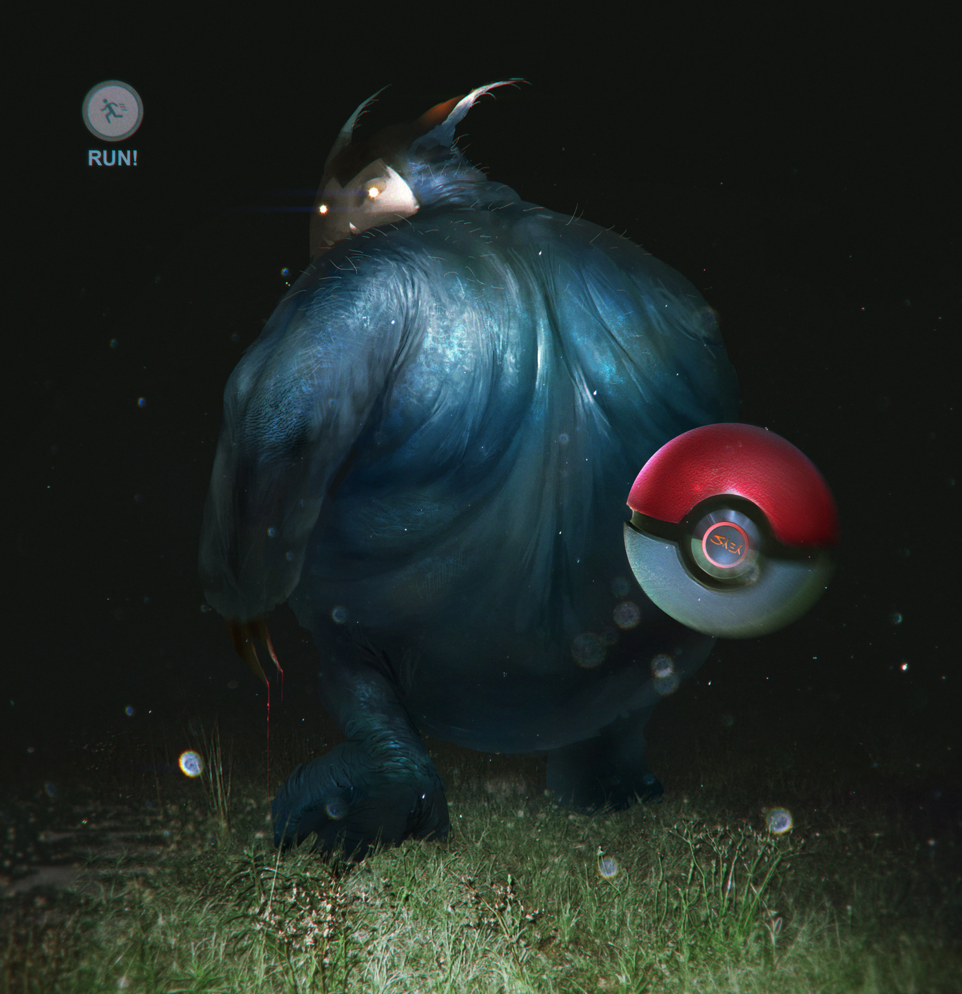 ArtStation - Run!! It's Snorlax!!