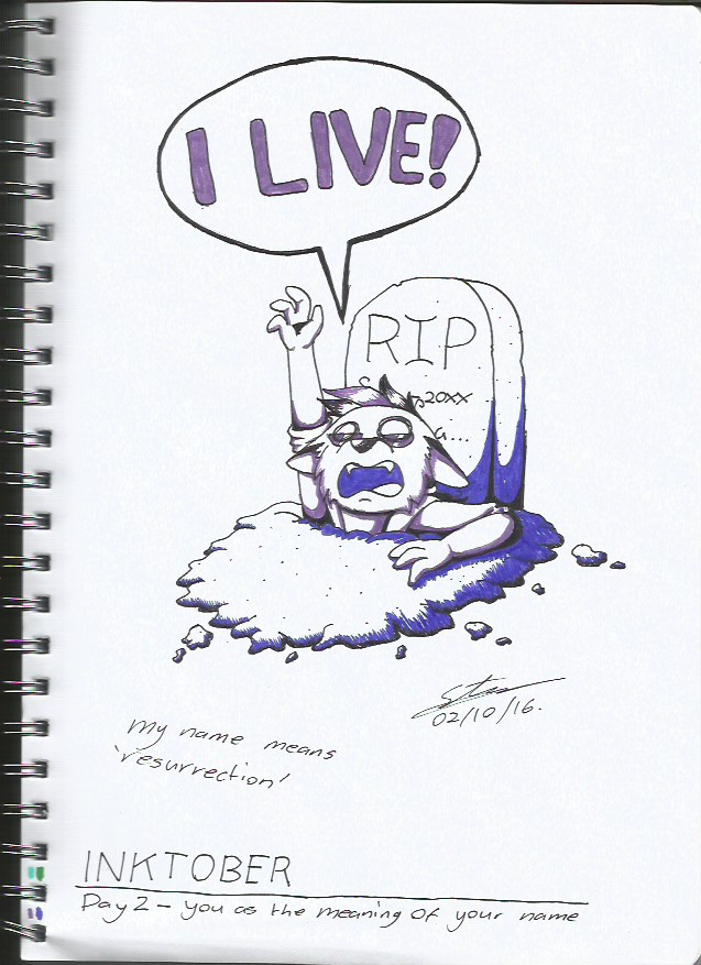 ArtStation - Inktober 2016 - Day 2 - You as the meaning of your name.