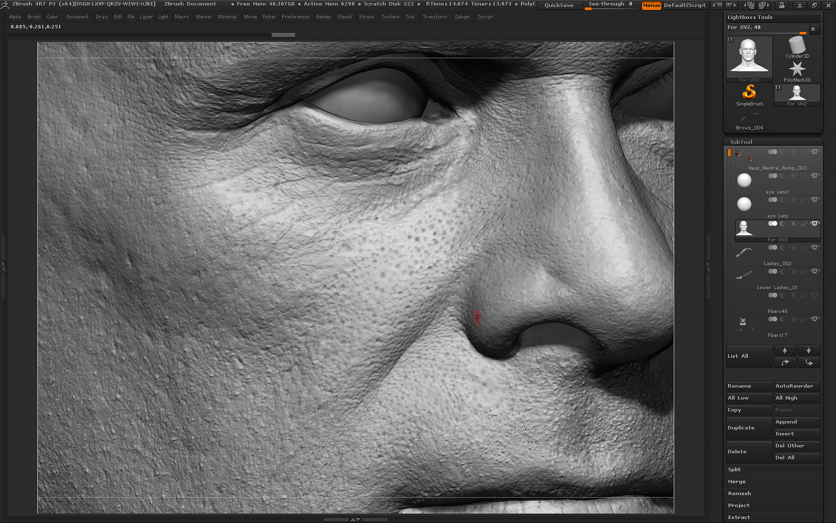 3D Scan Store - Modo skin rendering