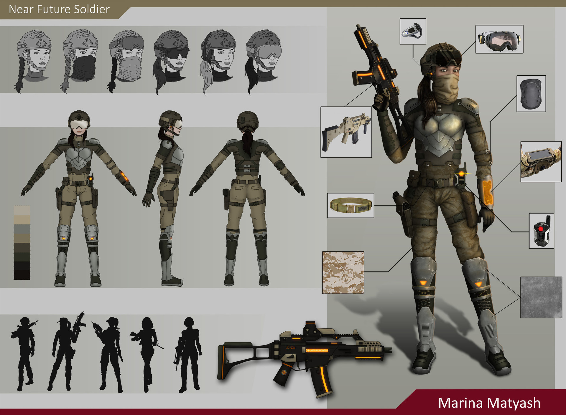 Futuristic Soldier Concept Art