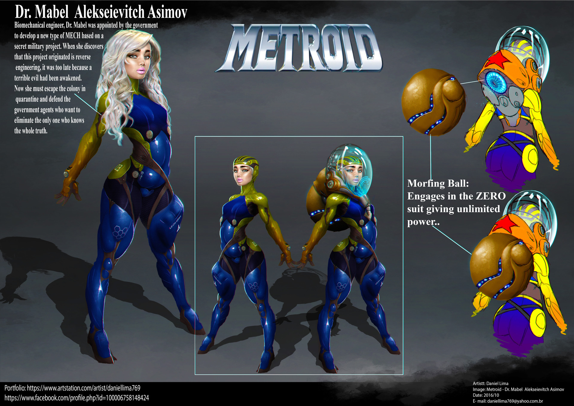 ArtStation - Metroid - Mabel Zero Suit