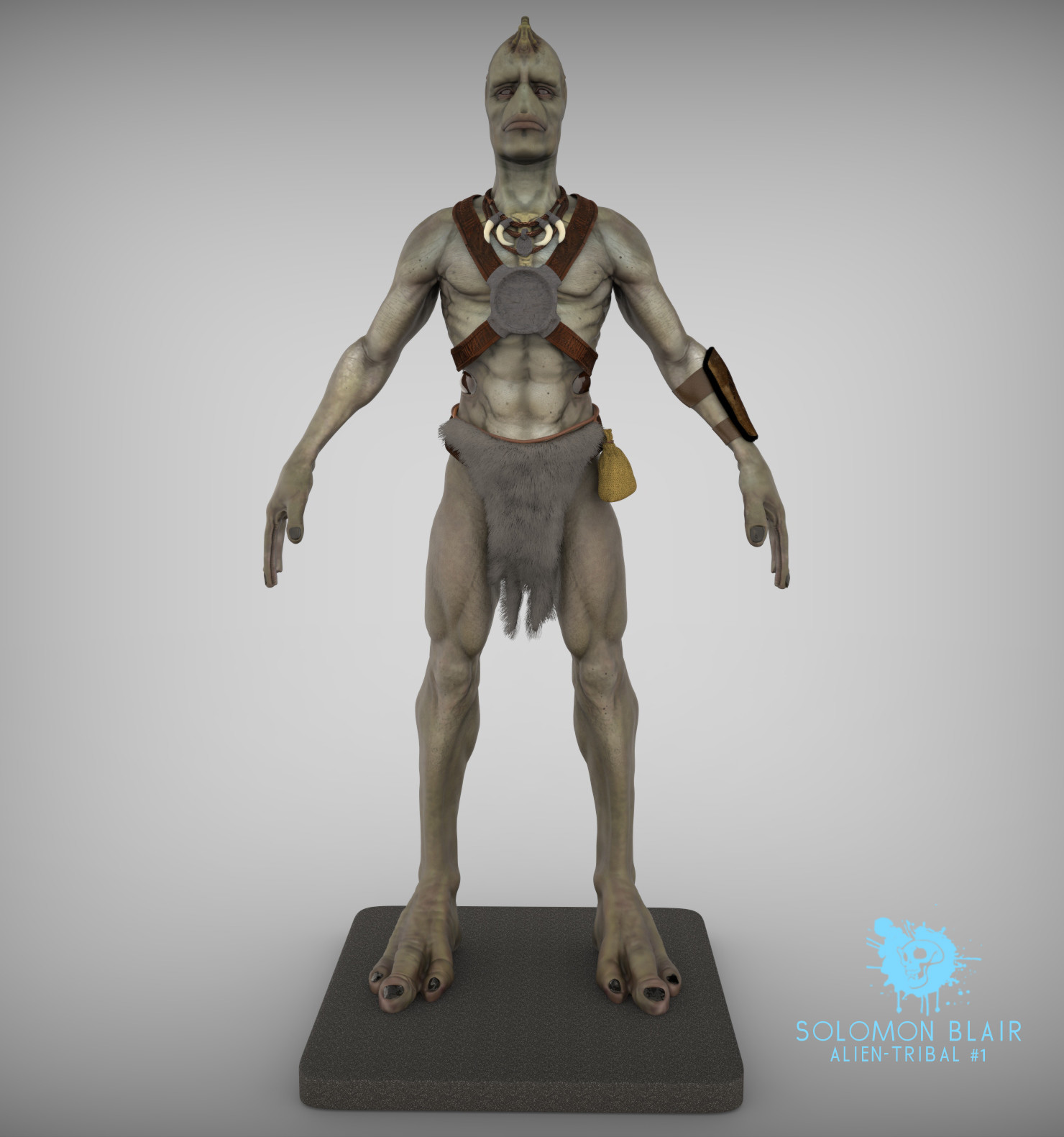 ArtStation - Tribal Alien Sketch