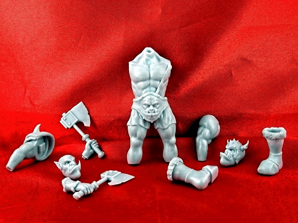 ArtStation - 3d printed part for orc kit