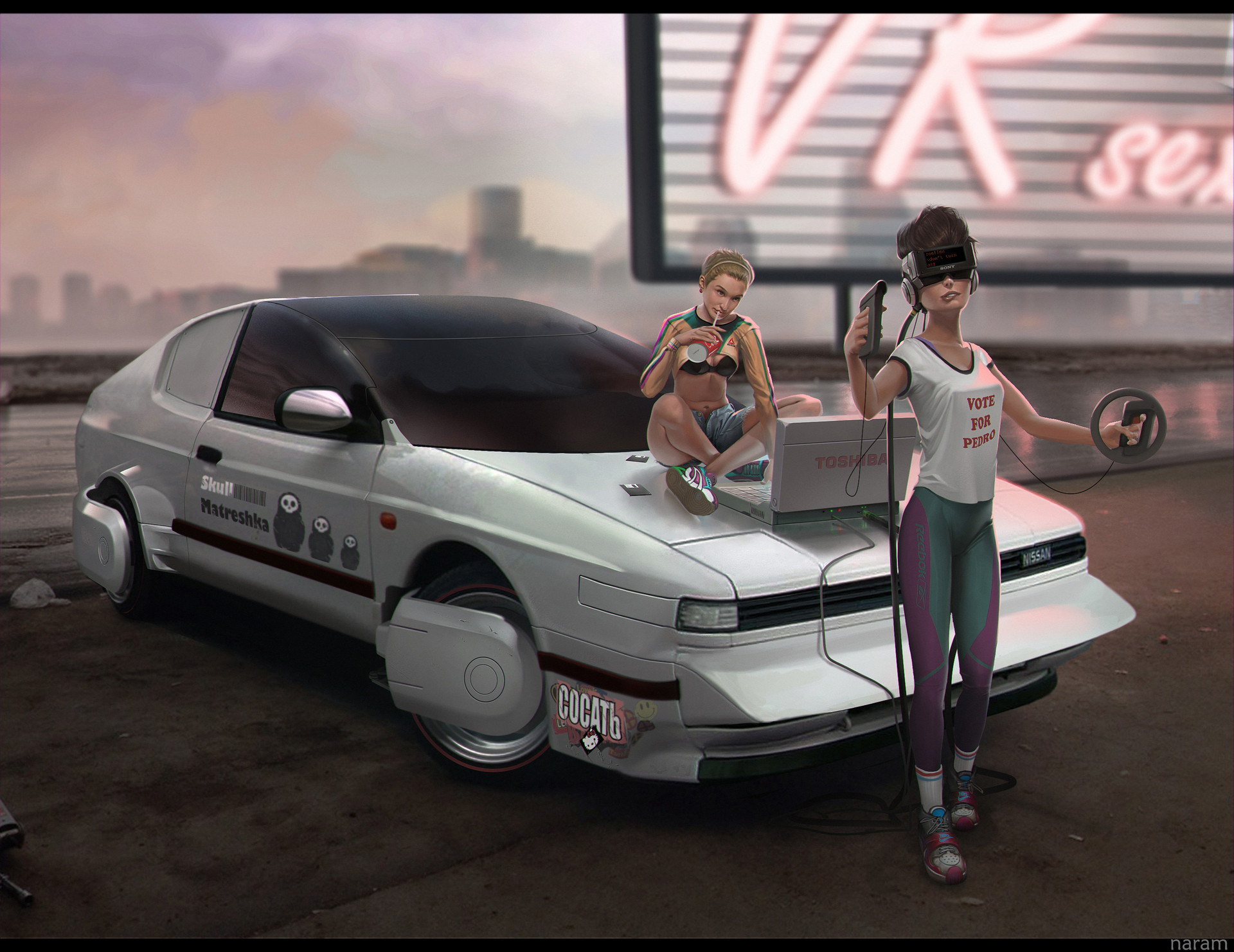 ArtStation - Her first VR time