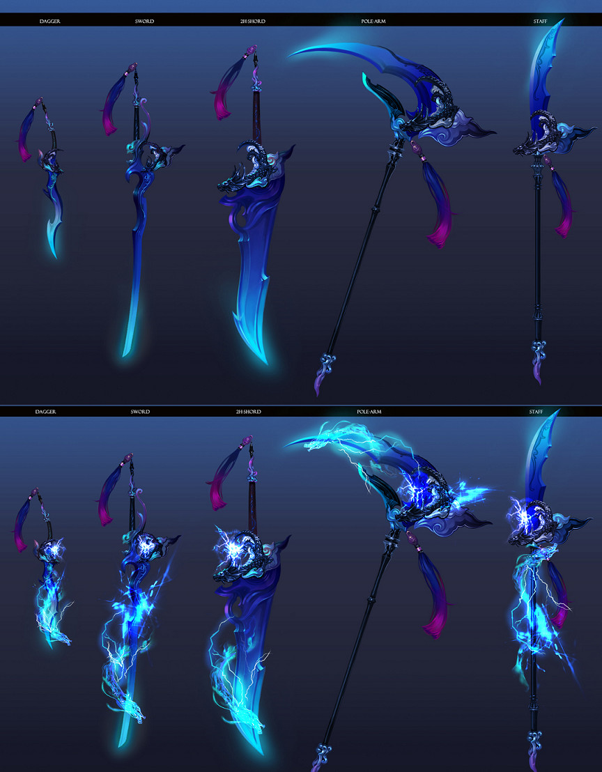 ArtStation - Aion 5.3 Thunder Dragon King's Set