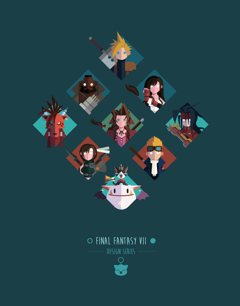 ArtStation - Final Fantasy VII Design Series Poster