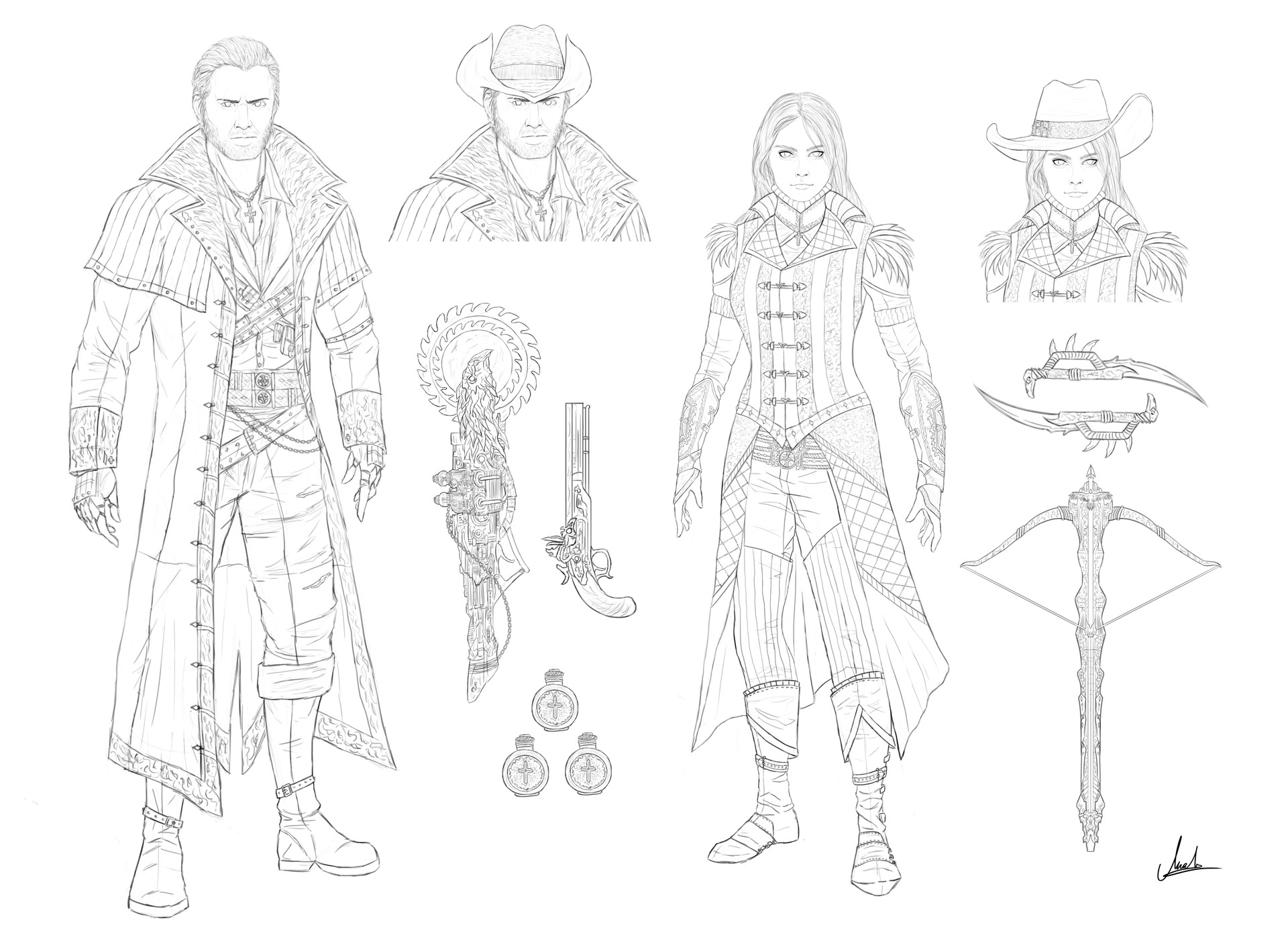 ArtStation - Demon Hunter Concept