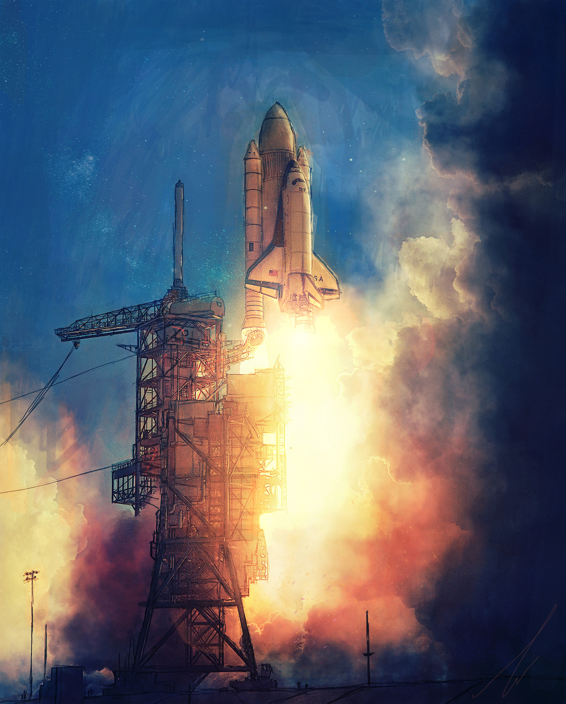 ArtStation - Spaceship Launch