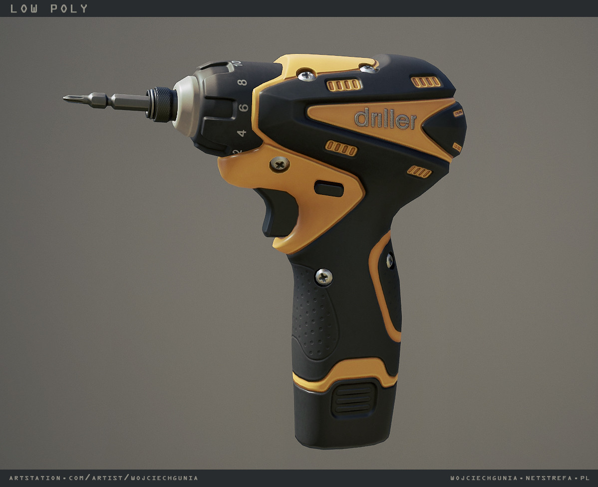 ArtStation - Low Poly Driller