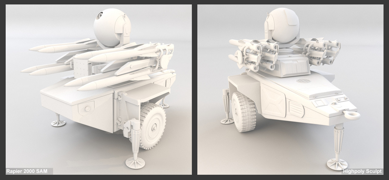 ArtStation - Rapier 2000 SAM: WIP, Robert Arruejo