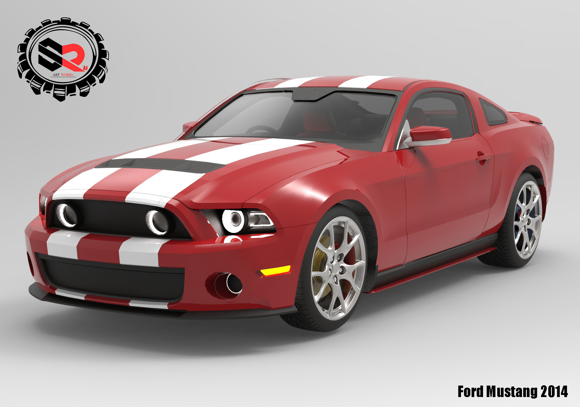 ArtStation - ford mustang 2014 model