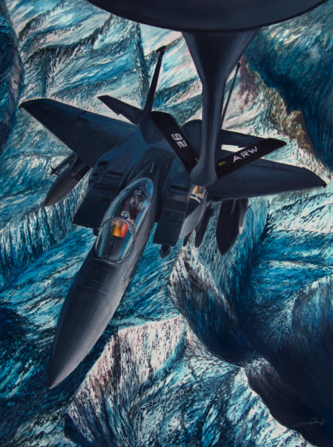 StratoArt - The Art of Dale Jackson - Refueling the Strike Eagle
