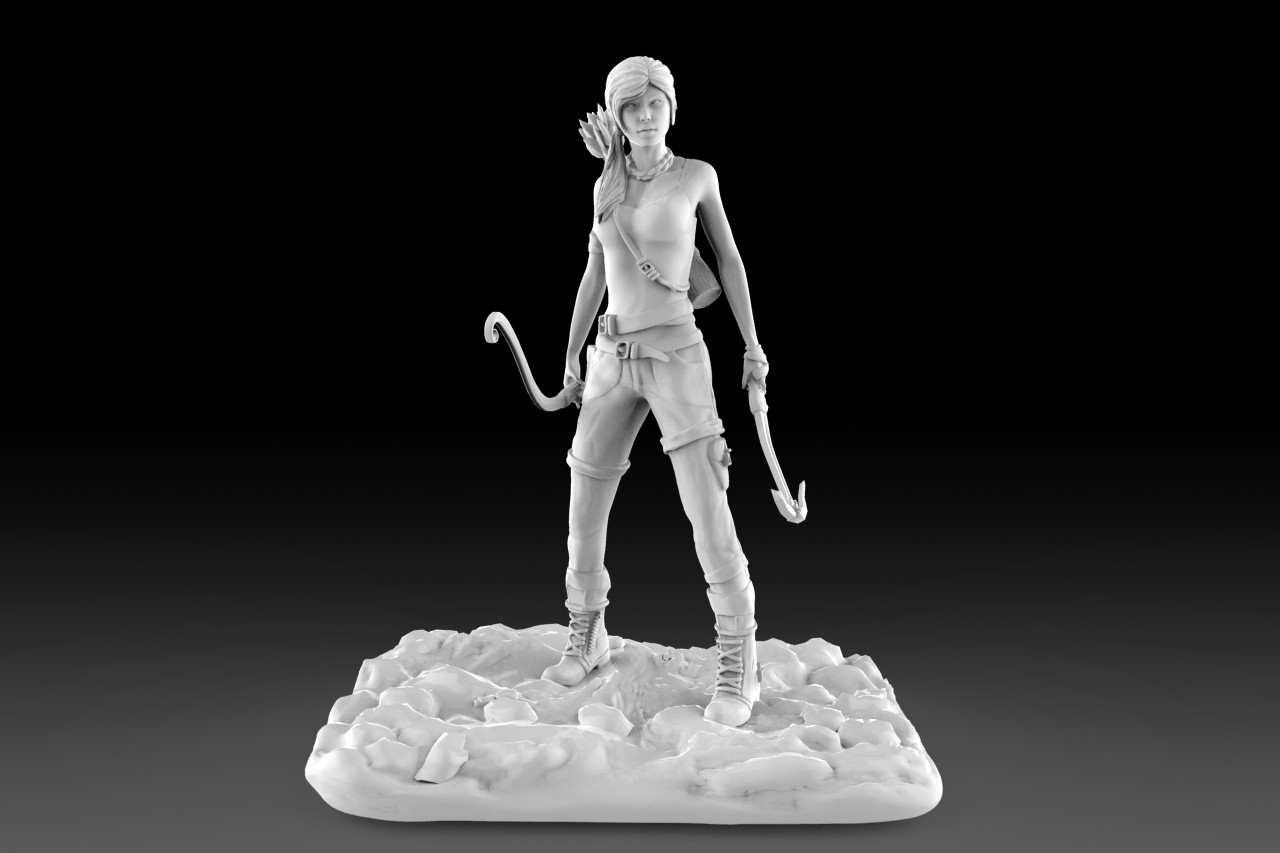 ArtStation - Lara Croft 3D Printing