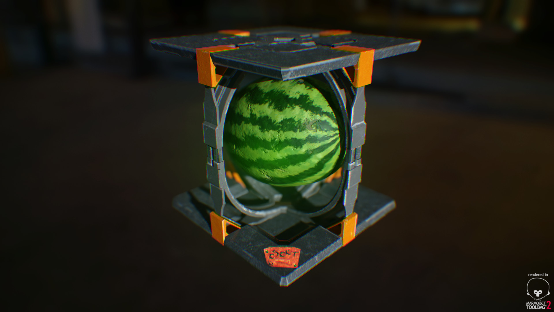 Piotr Bryński - Futuristic Anti-Gravity Watermelon Holder
