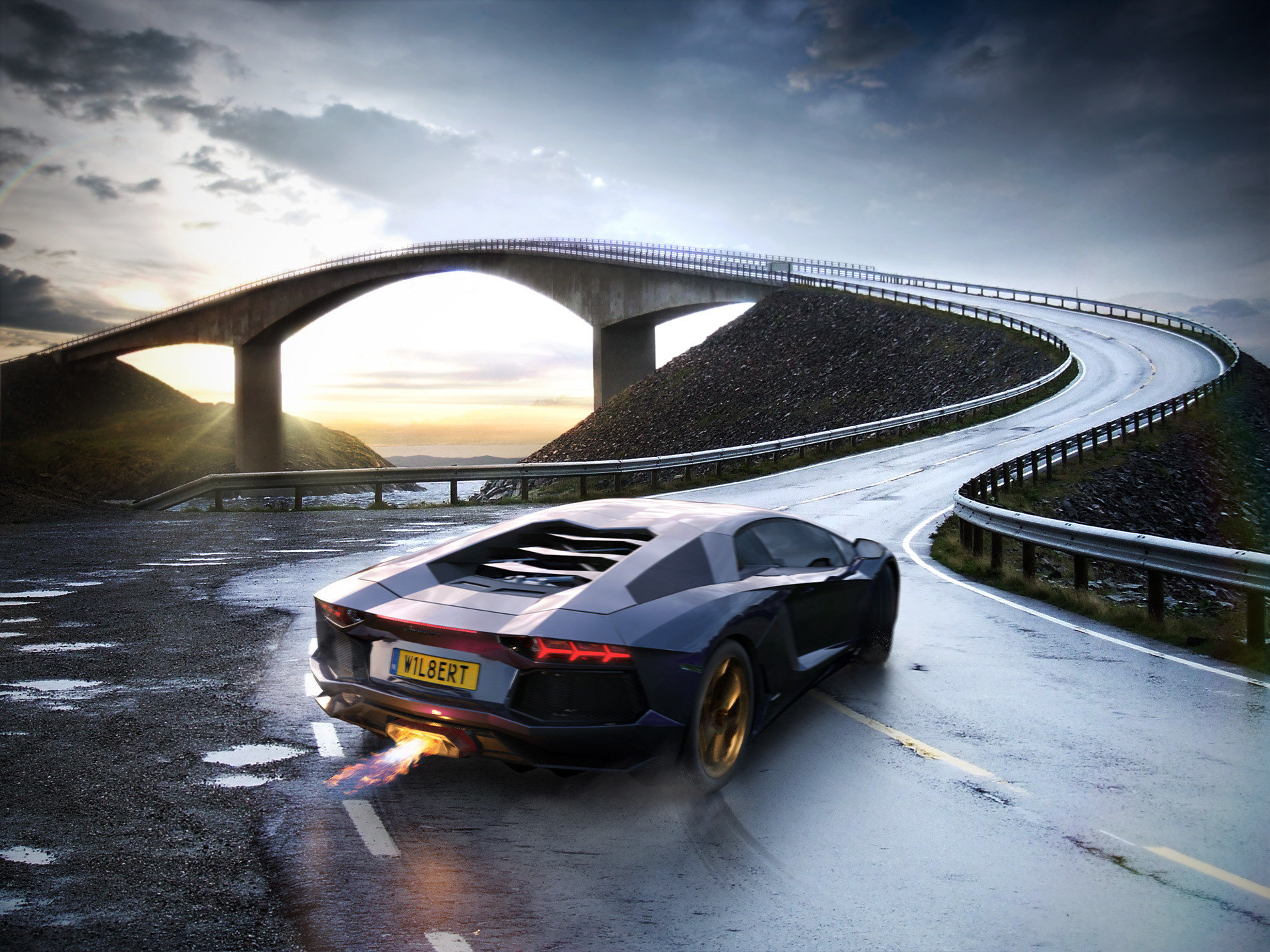 ArtStation - Lamborghini Aventador