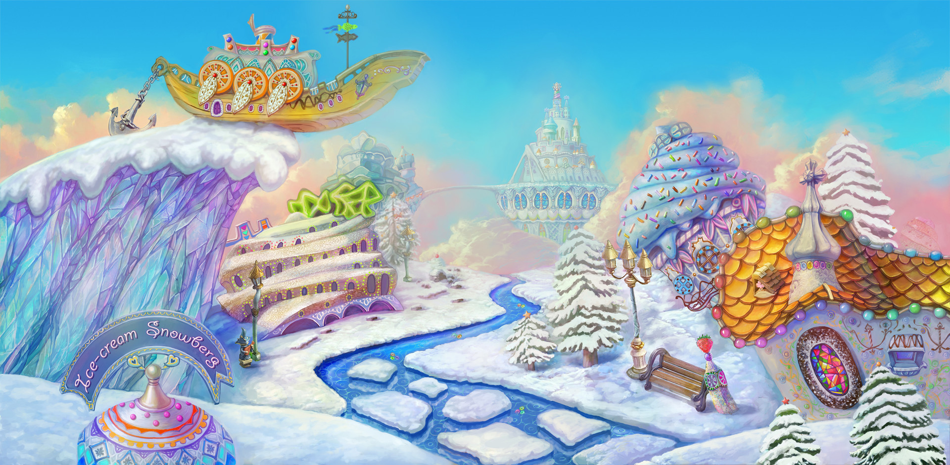 ArtStation - Ice-cream Snowberg