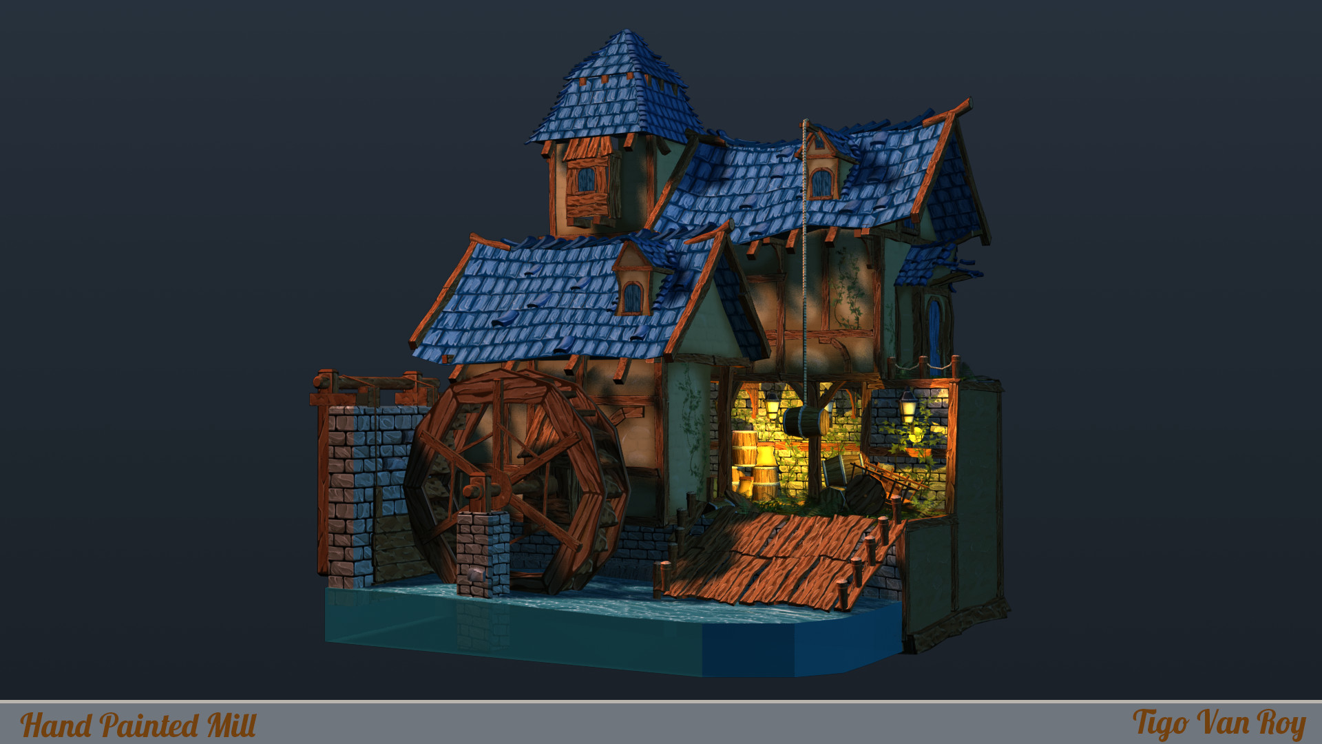 ArtStation - Hand Painted Mill